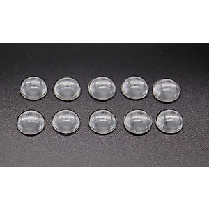 10pcs x 10MM LED Optical Lens Smooth Convex Lens for 1W 3W LED Lens