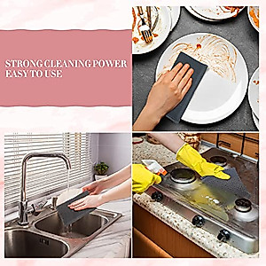 Irenare 50 Pack Cotton Waffle Weave Dish Towels for Kitchen, Dish Cloths for Washing Dishes, Ultra Soft Absorbent Dish Towels Quick Drying Dishes Wash Towel, 9.8 x 9.8 in, Dark Grey