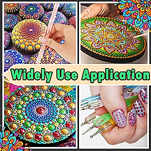 Insnug Mandala Dotting Tools Painting Kit - Rock Dot Paint Stencils Tool Set Art Craft Supplies Kits with Tray Brush Zipper Waterproof Bag Pen for Nail Stone Mandala Arts Drawing Home Decor Activity