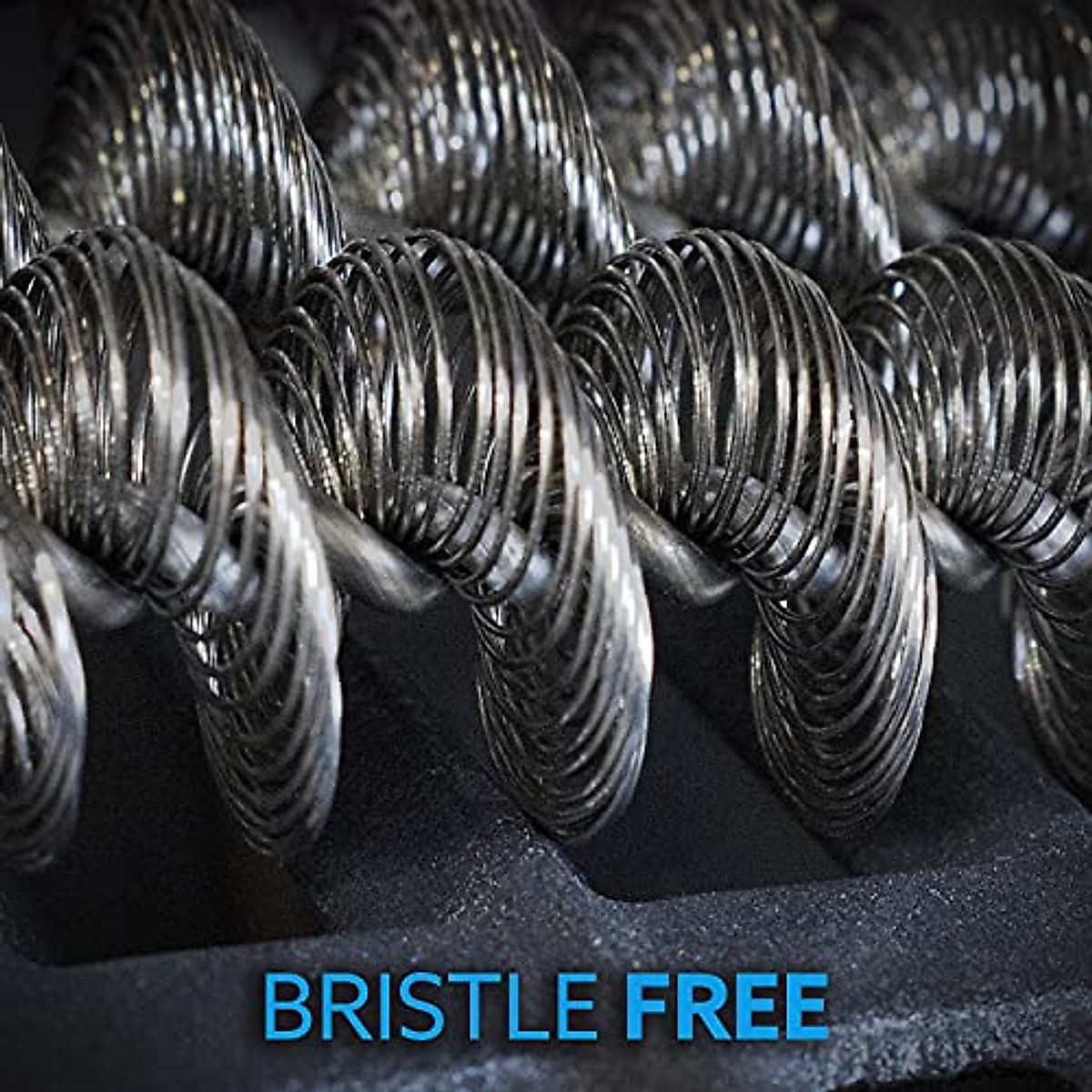 Kona Safe/Clean Grill Brush and Flat Scraper - Speed/Scrape Fits Weber Gas Grills, Flat & Round BBQ Grill Grates - Bristle Free Grill Cleaning - 100% Rust Resistant Stainless Steel