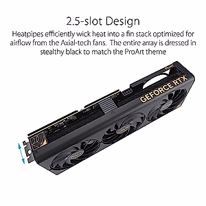 ASUS ProArt GeForce RTX™ 4060 OC Edition 8GB GDDR6 Graphics Card (PCIe 4.0, 8GB GDDR6, DLSS 3, HDMI 2.1a, DisplayPort 1.4a)