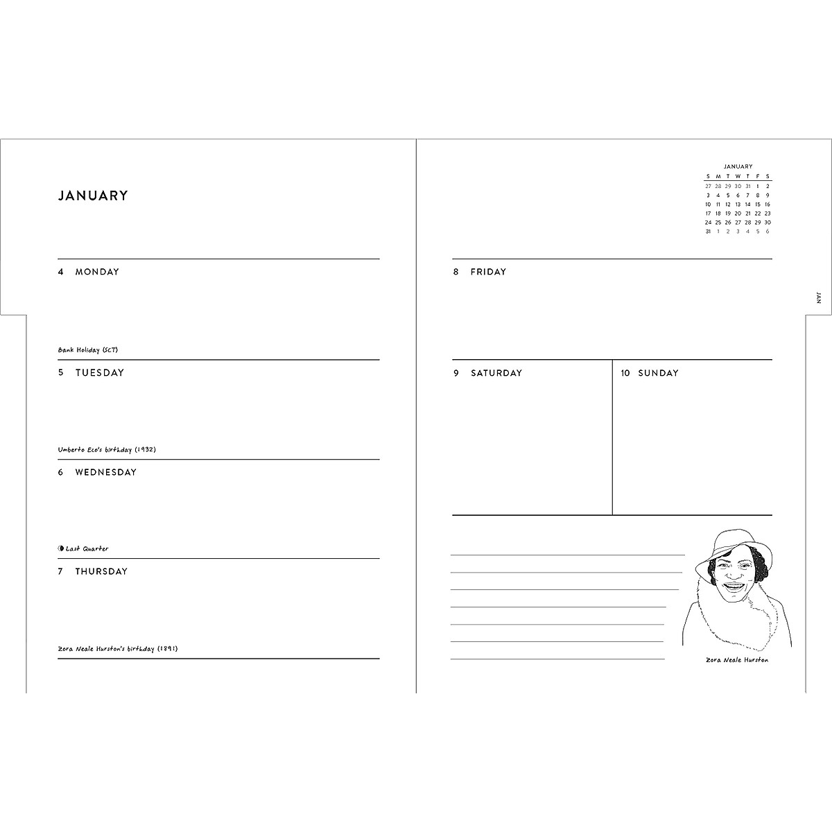 Bibliophile 2021 12-Month Planner: (Weekly Agenda of Miscellany for Book Lovers, Yearly Calendar for Writers)