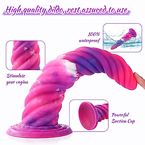 Hismith Monster Dildo 10.12 inch Large Silicone Dildo Sex Toys for Male and Female Lifelike Dildo