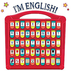 Battat – Pop-Up Alphabet – 50 Letter & Picture Flaps – Shapes, Colors & Letters – Educational & Learning Toys – 3 Years + – Hide & Seek Alphabet