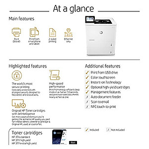 HP LaserJet Enterprise M609x Monochrome Duplex Printer with One-Year, Next-Business Day, Onsite Warranty and Extra Paper Tray (K0Q22A)