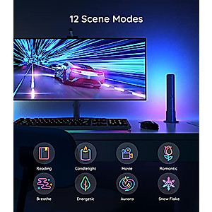 Govee LED Smart Light Bars with Camera, RGBIC Smart Backlights, Music Sync Kit Works with Alexa & Google Assistant, 23 Preset Modes DreamView LED Play Light Bar for 27-45 inch Gaming, PC, TV, Room