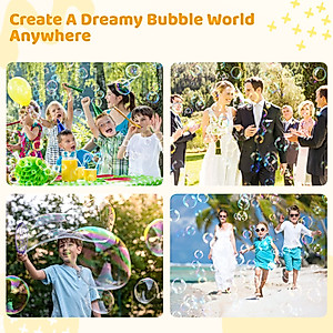 B bangcool Bubble Wands Set of 17, Bubble Making Toys with Trays, Big Bubble Wand Toys for Kids Adults, Dinosaur Shark Bubble Wands, Summer Outdoor Game Party Favors