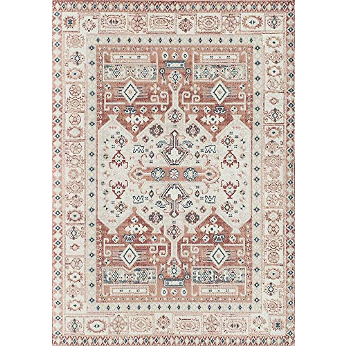 Rugs America Gallagher Collection GL60A Sangria Koti Transitional Vintage Area Rug 8' x 10'