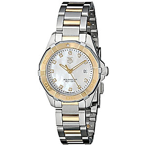 TAG Heuer Women's WAY1451.BD0922 Aquaracer Diamond-Accented Two-Tone Stainless Steel Watch