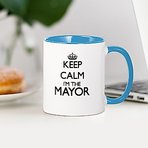 CafePress Keep Calm I'm The Mayor Mugs Ceramic Coffee Mug, Tea Cup 11 oz