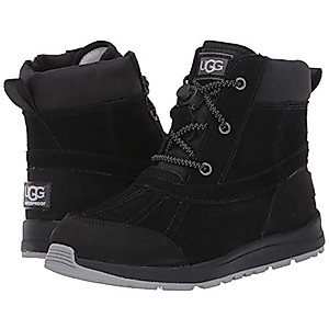 UGG unisex child Turlock Wp Boot, Black, 1 Little Kid US