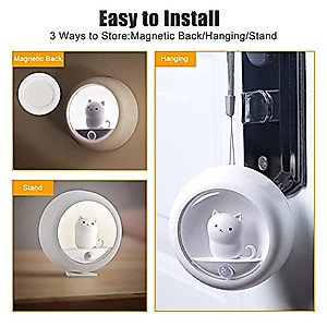 AIMILAR Cat Night Light - Motion Sensor, Rechargeable & Magnetic | Perfect Cat Gifts for Cat Lovers | Adjustable Brightness & 3 Mounting Options | Ideal Kids Night Lights for Bedroom or Bathroom