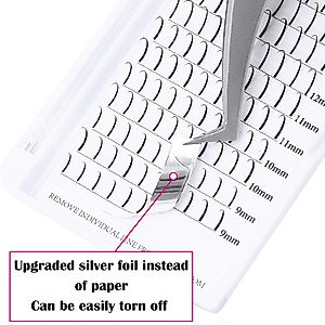 Spike Lash Extensions Mixed Tray Premade Spikes Eyelash Extensions Single Super Thick Eyelash Spikes Individual Lashes Fairy Eyelashes (C Curl, 8-14mm)