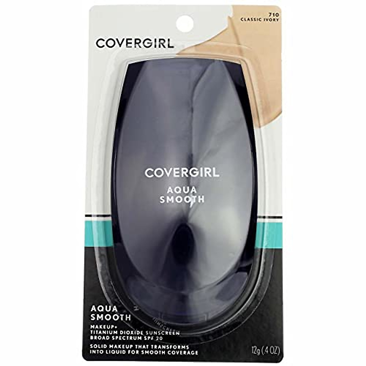 CoverGirl Smoothers Aquasmooth Classic Ivory 710 Compact Foundation -- 2 per case.