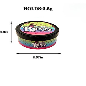 Generic Self-Seal Cali Tin Cans with Ring Lids, Side Stickers, Labels, and 100ml Capacity, Set of 20, 240505