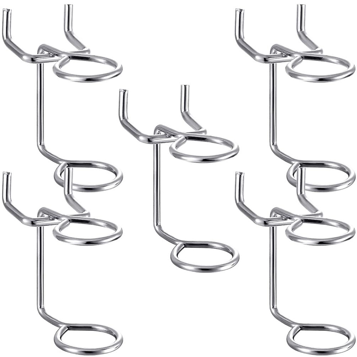 Angoily 5pcs Tool Hole Board clamp Bracket Kitchenware Holder Metal Hook Girl Screw Accessories Screwdriver Metal Appendix Iron Perfboard Shelf Iron Screw Iron Nail peg Board Hook