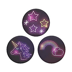 PopSockets PopMinis: Mini Grips for Phones & Tablets (3 Pack) - Neon Dream
