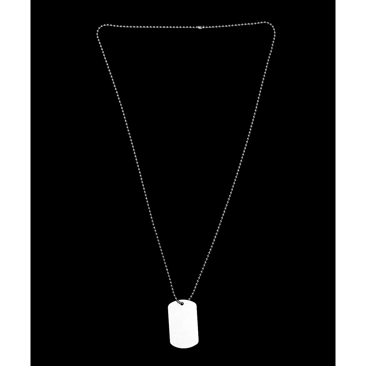 TOOLOUD Cute Panda With Ear Buds Adult Dog Tag Chain Necklace - 1 Piece