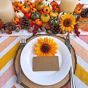 68 Pcs Assorted Mini Artificial Pumpkins with Maple Leaves Pinecones Acorns Sunflowers Berries Fall Decorating Kit for Fall Wedding Thanksgiving Halloween Table Centerpiece Wreaths Vase Bowl Fillers