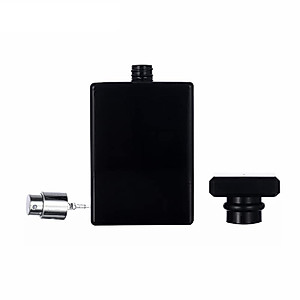 YORROR 2 Pack Black Glass Perfume Atomizer,100ml Empty Refillable Perfume Spray Bottle for Men and Women,Portable Fragrance Fine Mist Spray Bottle Perfume Dispenser for Travel