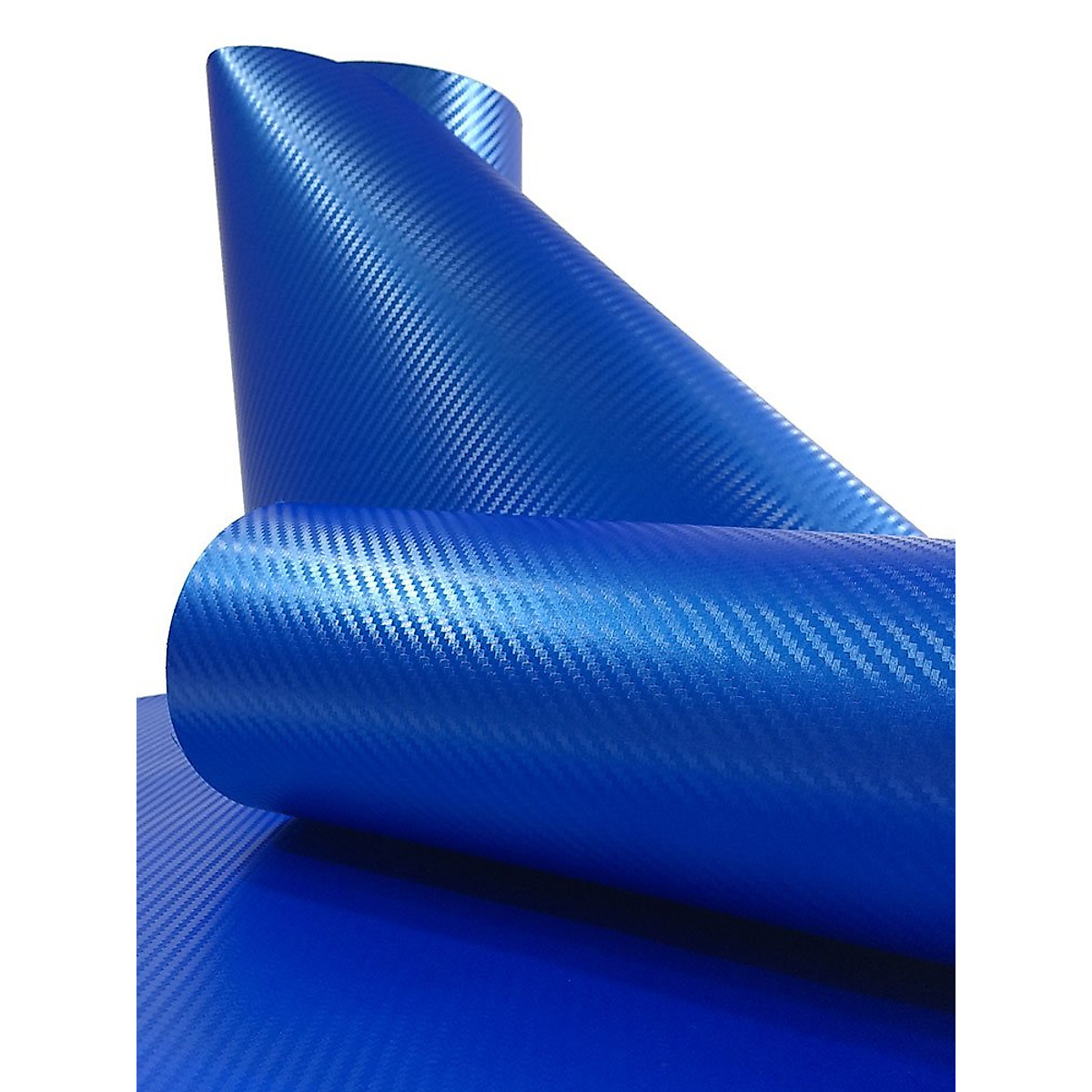 3D Carbon Fiber Candy Blue - Air Release Vinyl Decal Mod Skin Kit by System Skins - Compatible with Microsoft Xbox One Slim (XB1 Slim)