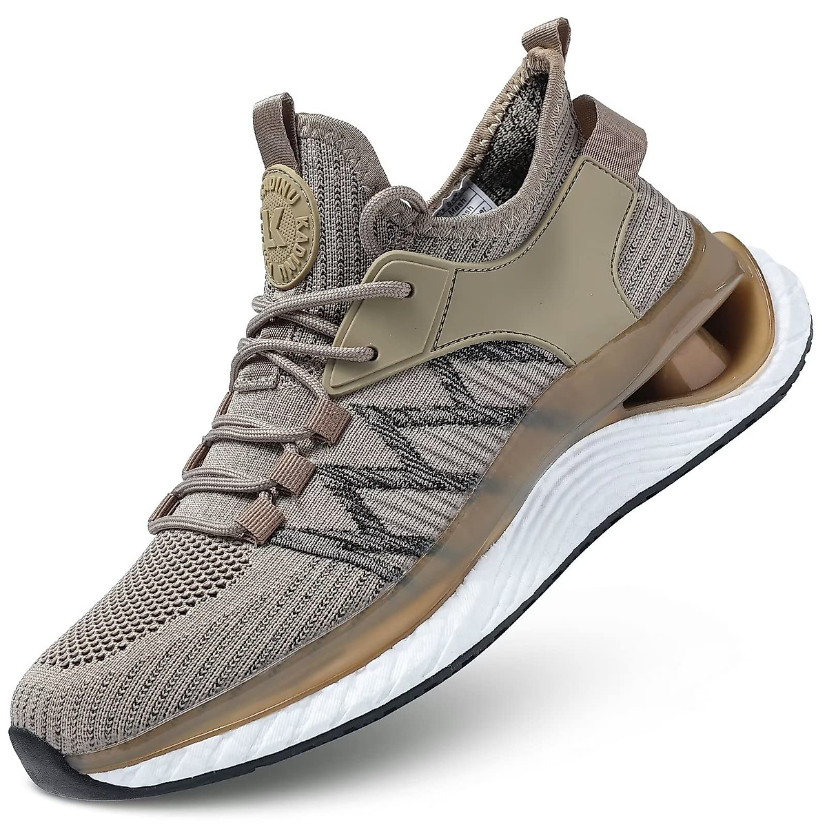 Men's Running Shoes Fashion Walking Lightweight Sneakers Tennis Casual Workout Cross Trainers Zapatos para Hombre Khaki