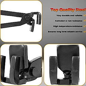 Quick Blacksmith Railroad Spike Tongs, RR Spike Head Tongs for Holding Railroad Spikes, About 15 Inches Total Long