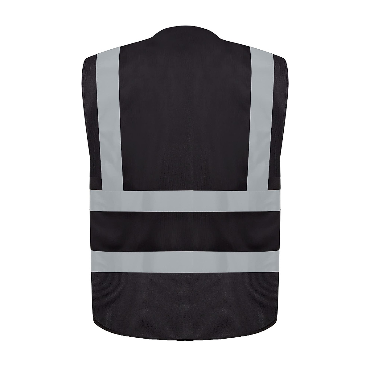VICRR High Visibility Safety Vest with Reflective Strips Pockets, Work Vest for Men & Women