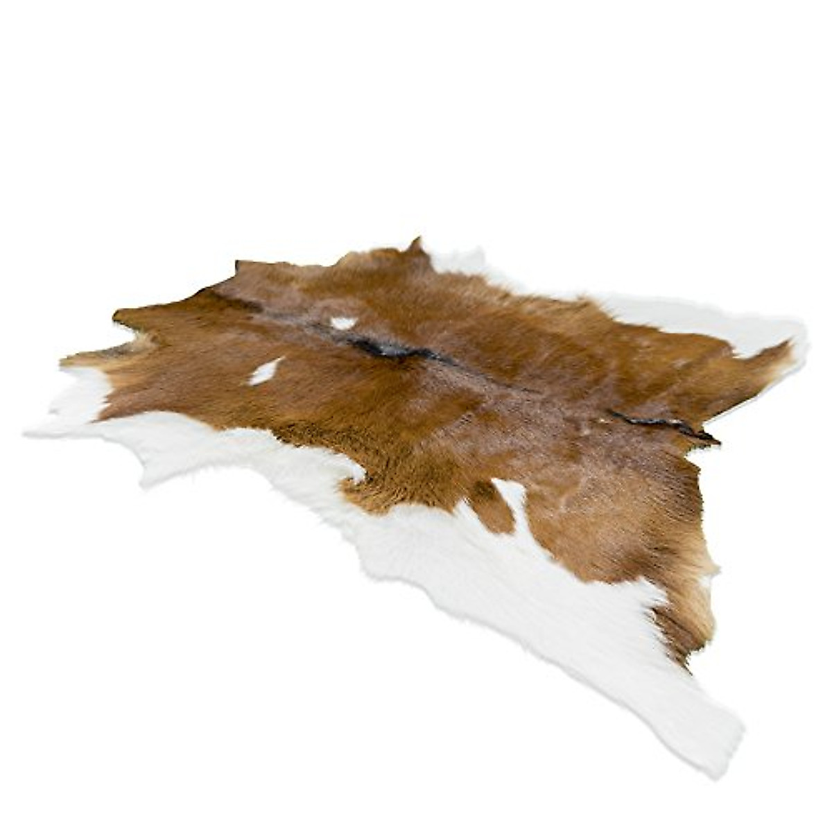 rodeo Cream Caramel Hairy Cowhide Calf Skin Approx 2x3-3x3 ft Small Area Decoration/ Coverage
