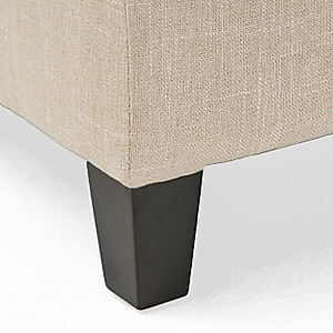 Great Deal Furniture Sarelia Bench Storage Ottoman (Light Beige)