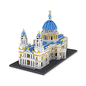 St.Paul's Cathedral Castle Collection Famous Architecture Model Building Block Set (7053pcs ) Micro Mini Bricks Toys Gifts for Kids and Adults