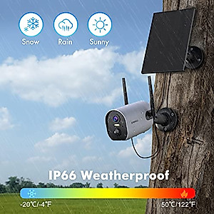 ZUMIMALL Outdoor Camera Wireless - 2K Battery Powered WiFi Surveillance Cameras for Home Security,3MP Color Night Vision/2 Way Audio/IP66 Waterproof/Siren and Spotlight/Motion Alert/Cloud/SD/,2PCS