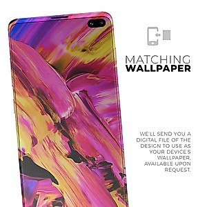 DesignSkinz Blurred Abstract Flow V4 Protective Vinyl Decal Wrap Skin Cover Compatible with The Samsung Galaxy S20 (Screen Trim & Back Glass Skin)