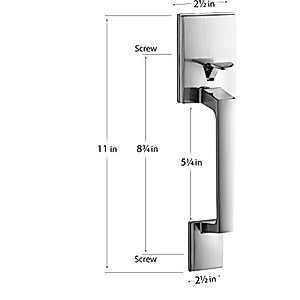 Berlin Modisch Single Cylinder HandleSet with Lever Door Handle (for Entrance and Front Door) Reversible for Right and Left Handed and a Single Cylinder deadbolt Handle Set Satin Nickel Finish
