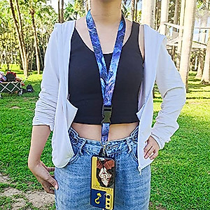 FGY Cell Phone Lanyard for Around Neck, 3 Pieces Starry Sky Neck Strap with 6 Clear Tether Tabs, Detachable Neck Strap Lanyard for Phone with Release Buckle for Men Women Teen, Fit for Most Smartphone