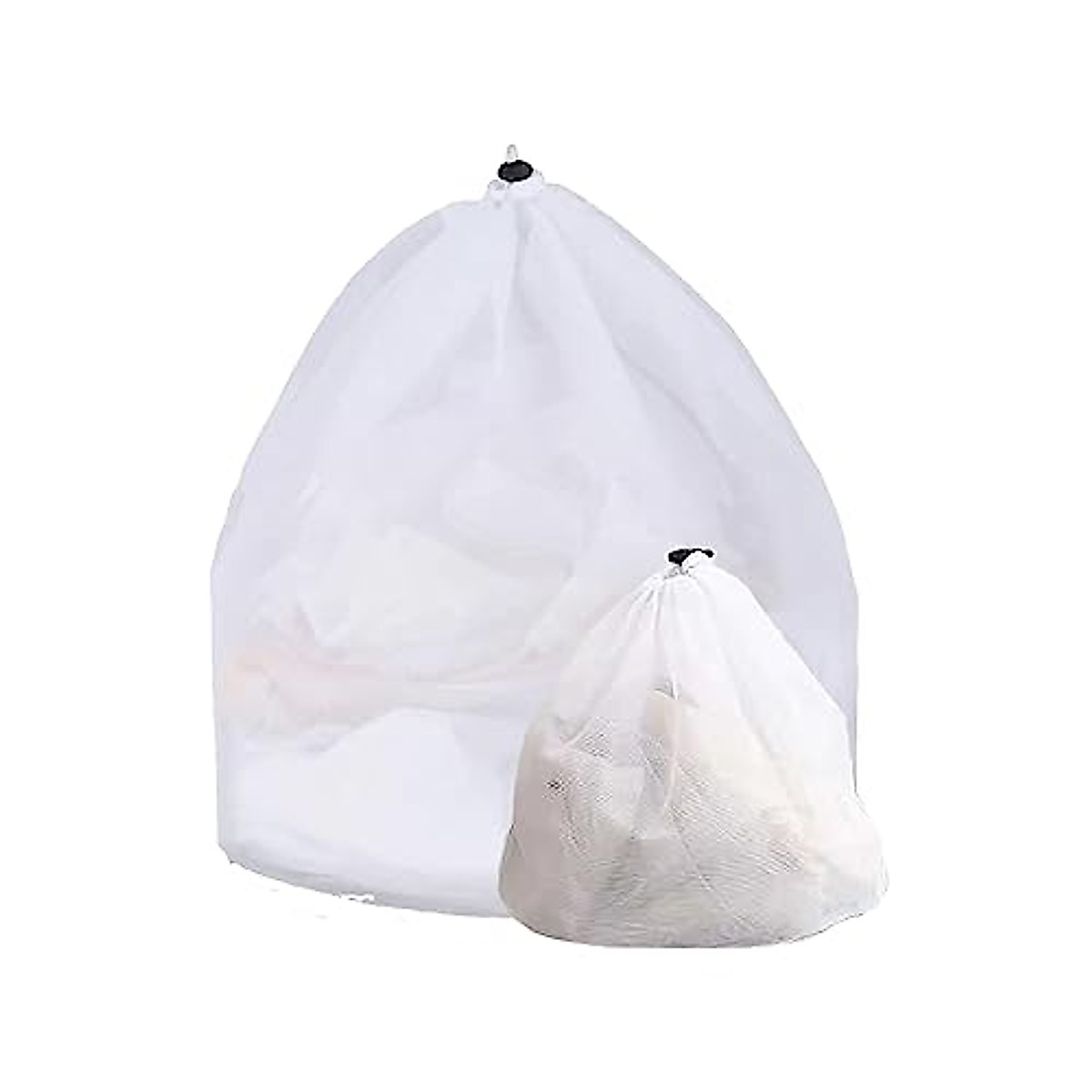 Laundry Bag, Mesh Laundry Bag, Laundry Bags Mesh Wash Bags, Large Heavy Duty Travel Laundry Bags, Washable Laundry Bags for Travel with Locking Drawstring Closure- 2 Pack