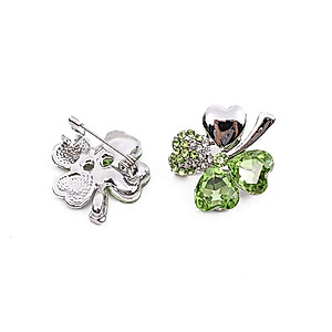 BinaryABC St.Patrick's Day Shamrock Brooch Pins,St.Patrick's Day Costume Accessory Decorations