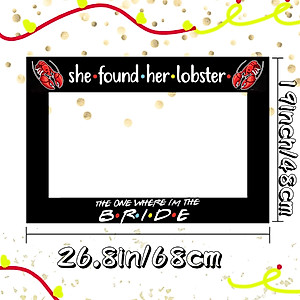 Bridal Shower Bachelorette Photo Booth Props Decorations Friend Themed Photo Booth Props SHE Found HER Lobster Bachelorette Party Supplies Bridal Shower