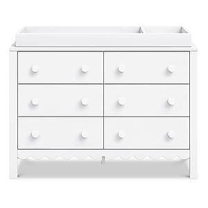 daVinci Sammy Scallop 6-Drawer Dresser in White