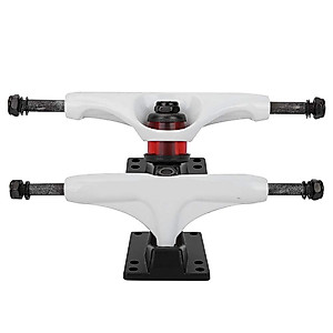 Alomejor 1 Pair Skateboard Truck 4 8 inch Long Board Independent Trucks for Mountain Skate Board Accessories White