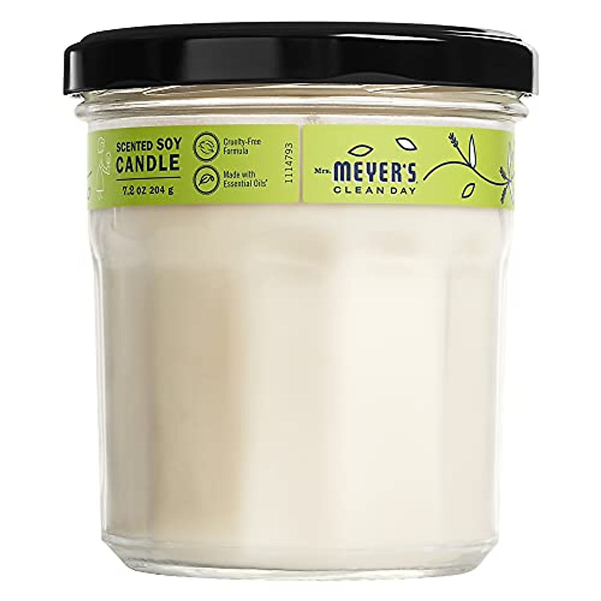 Mrs. Meyer's Soy Aromatherapy Candle, 35 Hour Burn Time, Made with Soy Wax and Essential Oils, Lemon Verbena, 7.2 oz- Pack of 2