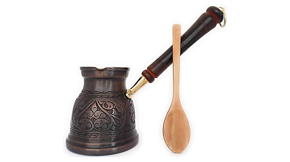 DEDE Copper IST Series XLarge - Handcrafted Turkish Coffee Pot