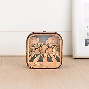 MissLiGarden Handmade Music Box, Vintage Wooden,Best Gifts for Wife Husband Girlfriend Boyfriend Girl Boy Son Daughter, Anniversary, Birthday, Valentine's Day… (Let It Be)