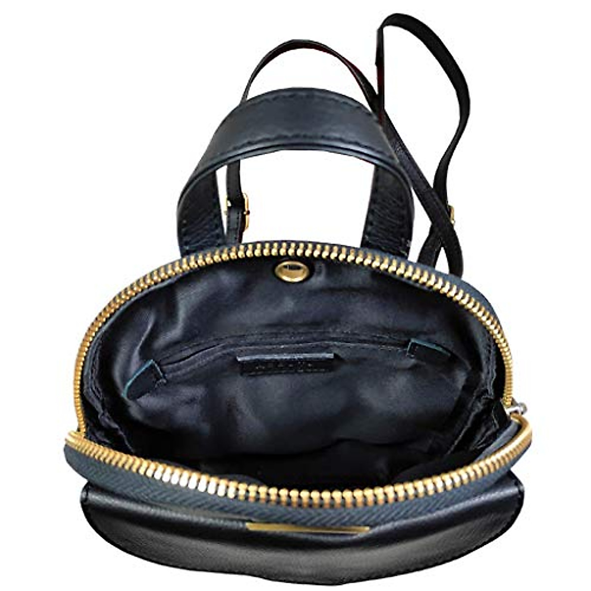 Genuine Leather Backpack For Women & Men- Fits Ipad upto 9inch Leather Mini Backpack Unisex Bag Bookbag College Bag (Black)