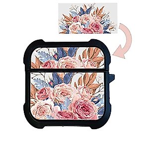 FUKiss 5 PCS Sublimation Soft TPU Blanks Case Cover Compatible with AirPods 1 and AirPods 2 DIY Blank Case Gifts Personalized Printing Cases with Inserts Black