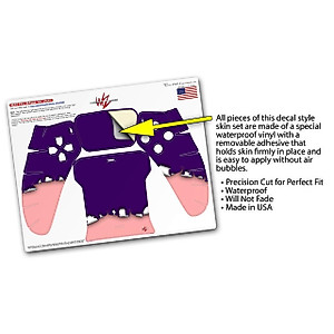 WraptorSkinz Skin Wrap compatible with Sony PS5 DualSense Controller Ripped Colors Purple Pink (CONTROLLER NOT INCLUDED)