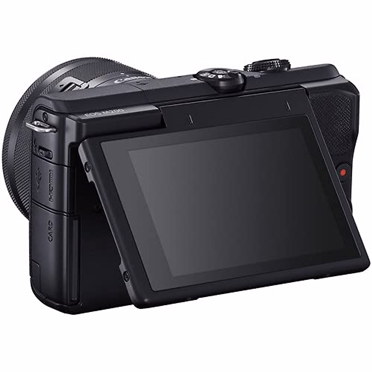 Canon EOS M200 Mirrorless Digital Camera (Black) w/EF-M 15-45mm f/3.5-6.3 is STM + Wide-Angle and Telephoto Lenses + Portable Tripod + 64GB Memory Card + Deluxe Accessory Bundle (Renewed)