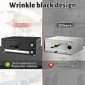 PYY Pizza Oven Indoor Electric Pizza Oven Countertop Commercial Pizza Oven with Crumb Tray Stainless Steel Pizza Maker Machine for Home