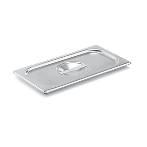 Vollrath (75130) Super Pan V Steam Table / Hotel Pan Cover (1/3 Size, Stainless Steel)