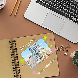 suituts 8X8 Inch Scrapbook Photo Album Hardcover Kraft Scrapbooking with Kits, (60 Pages) DIY Scrapbook Album for Kids, Friends, Family, Anniversary Wedding, Extra 2 Photo Boxes, Pens, DIY Stickers